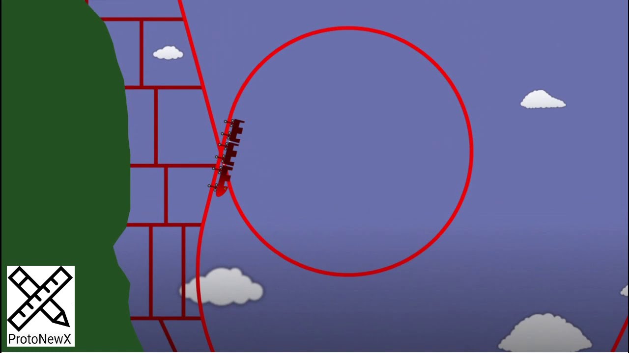 Algodoo - Train Roller Coaster - YouTube