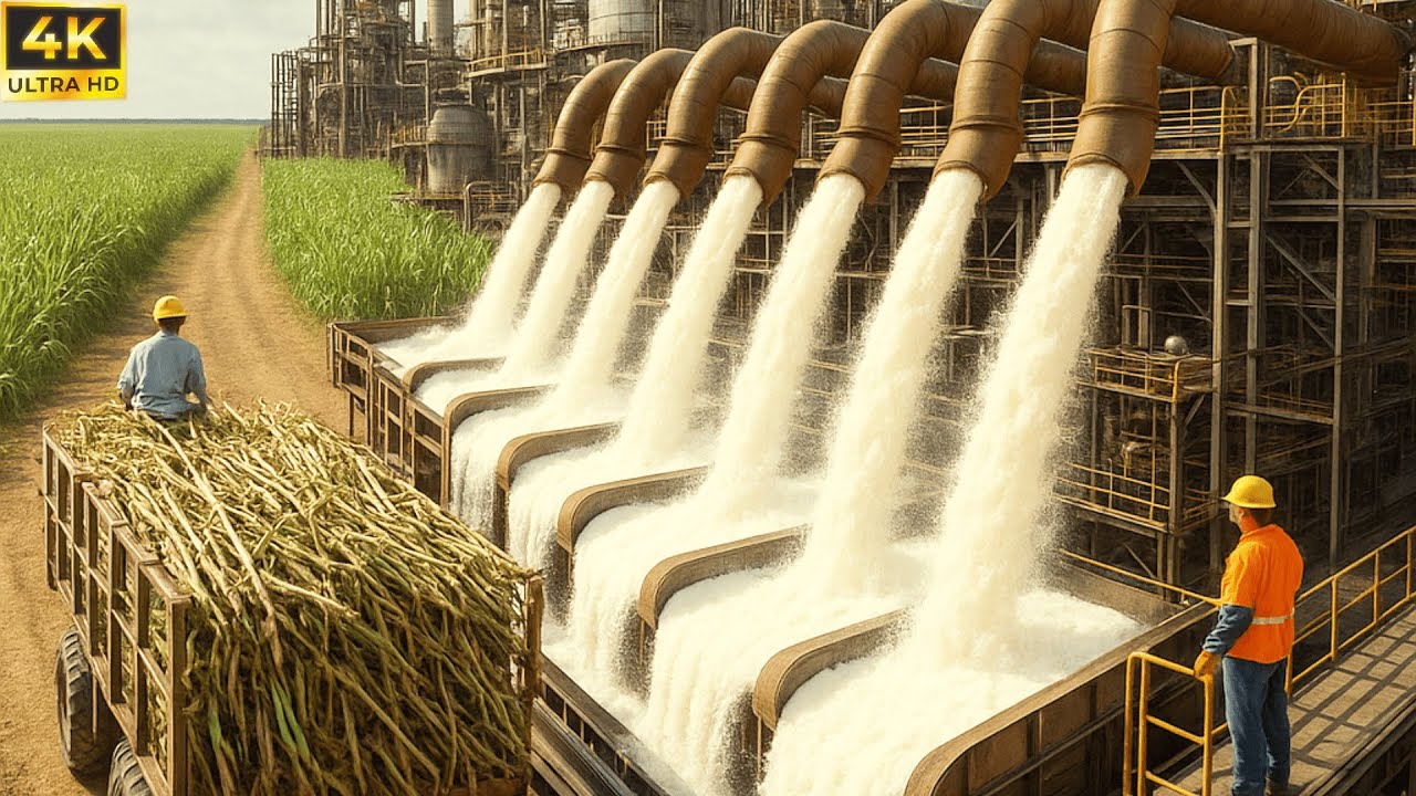 Sugar in the Factory - Amazing Full Journey from Field to Spoon | Top ...