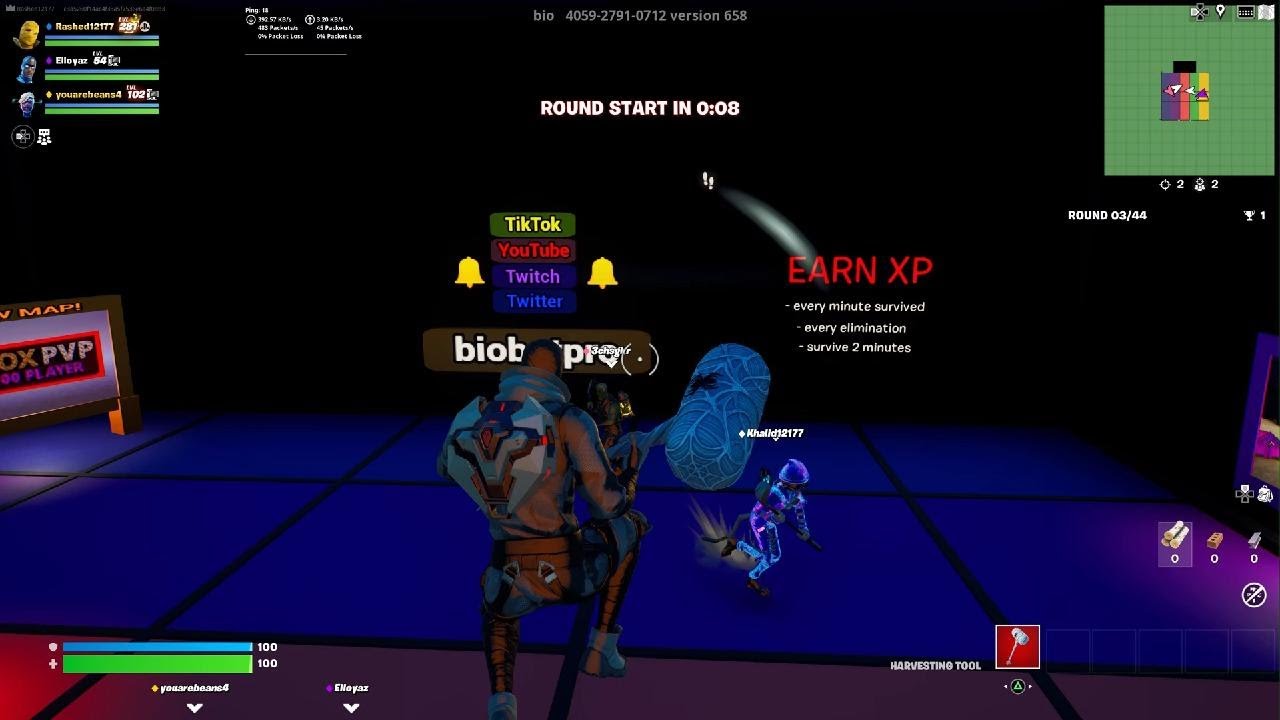 playing bio zone war in fortnite - YouTube