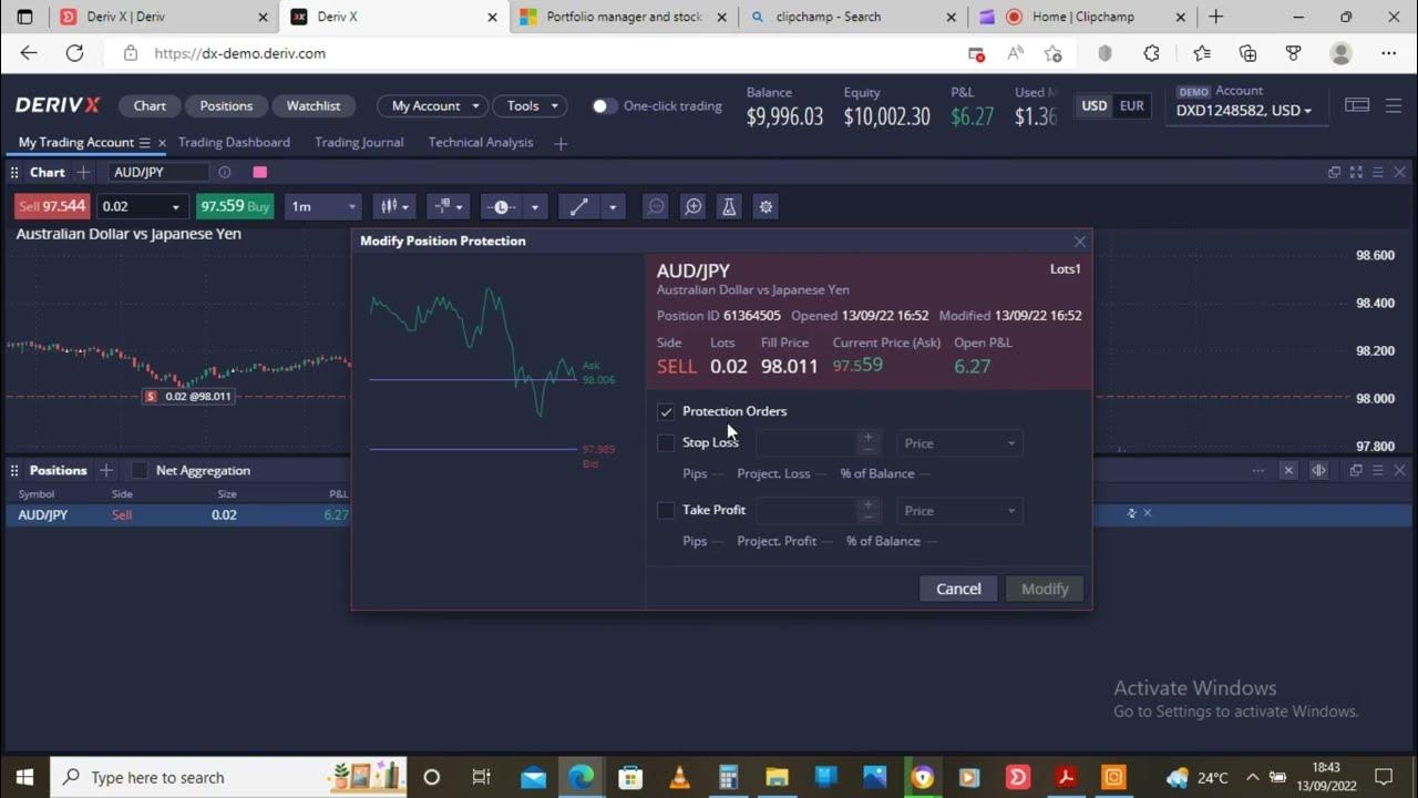 HOW TO CHECK YOUR OPEN TRADES(POSITIONS) IN DERIV X - YouTube