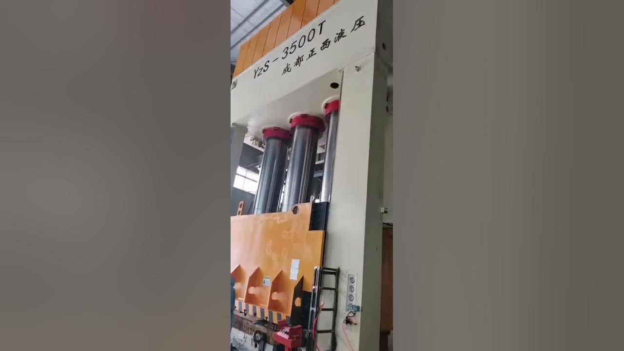 3500T SMC compression molding press machine for automobile parts - YouTube