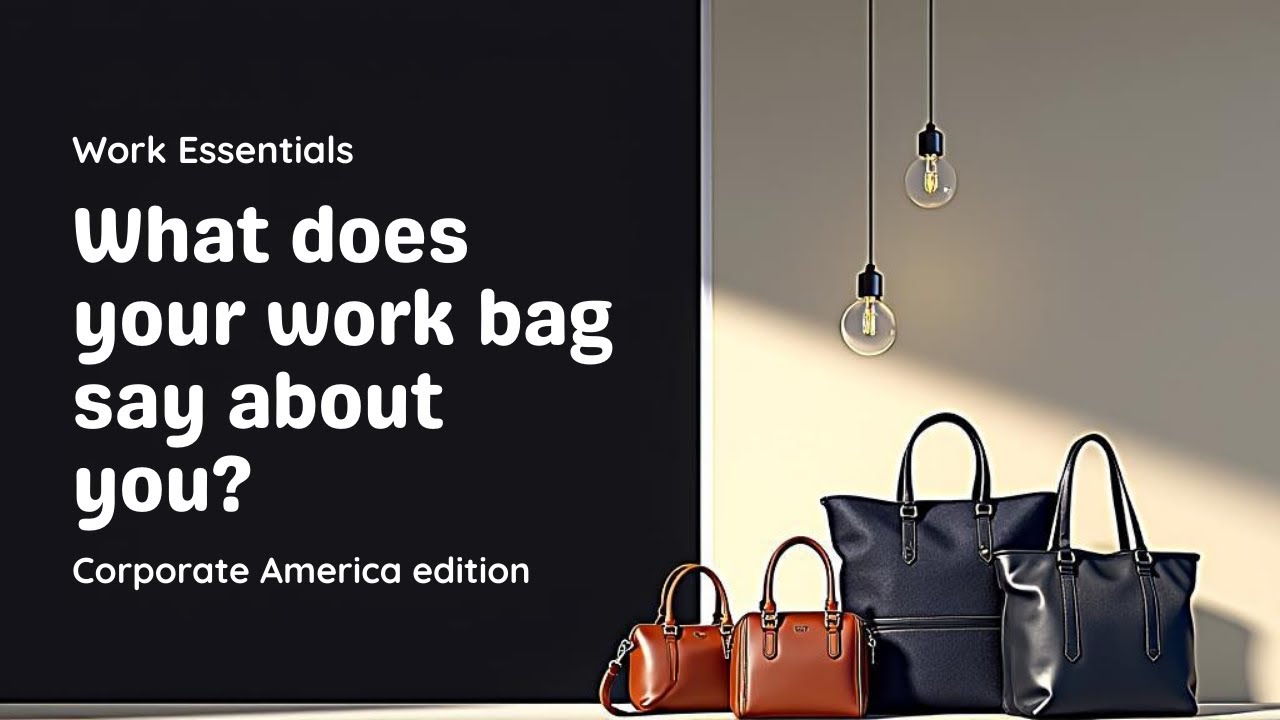 Work bag options: Corporate America Edition @momambition - YouTube