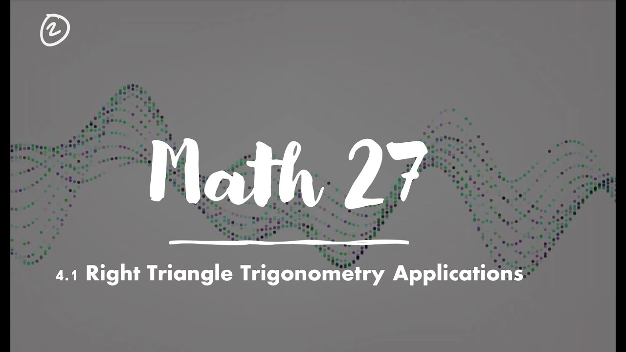 4.1.2 Solving Triangles - YouTube