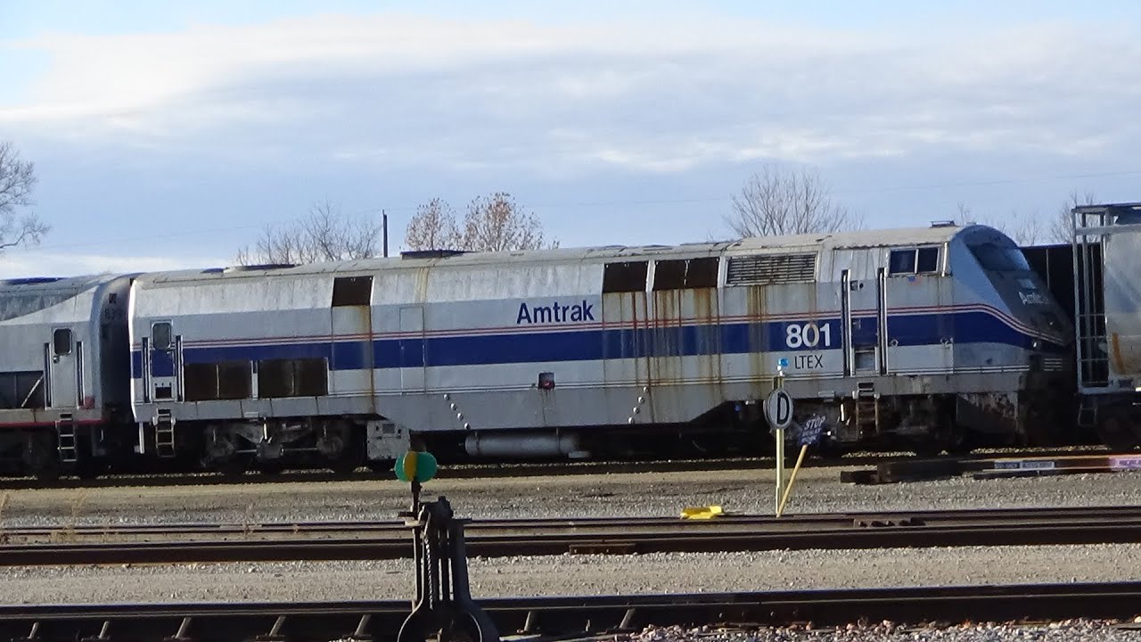 CP 374 at Clinton, IA ex Amtrak and CP locals at Nahant December 1 ...