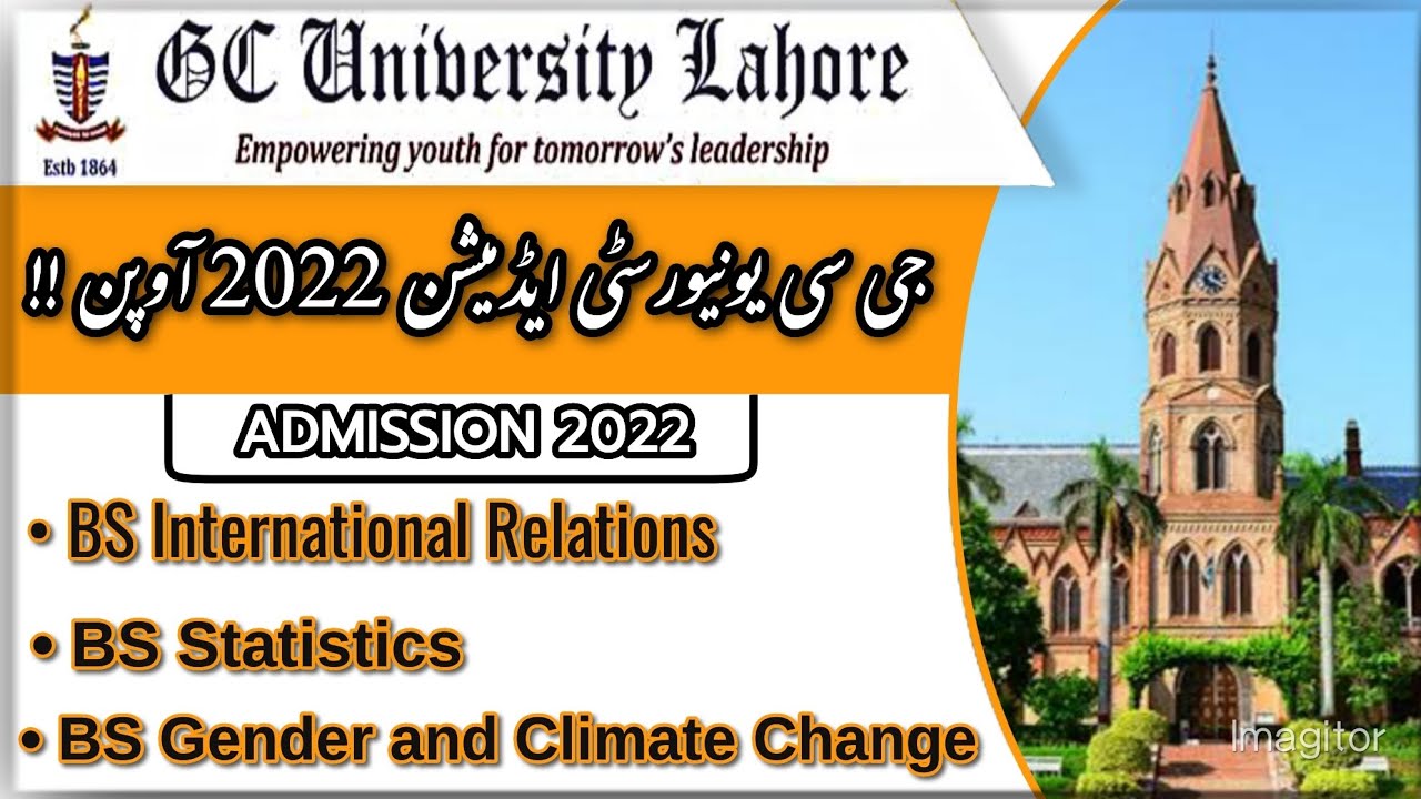 GC University Lahore Admission 2022 | BS International Relations in ...