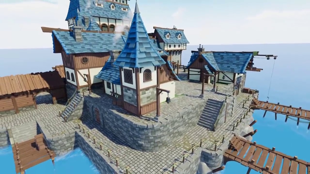 Unity Asset Store Pack - Modular Fantasy Town (Download link below ...