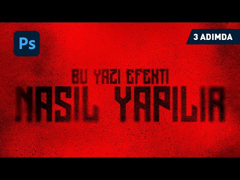 3 Adımda Bu Yazı Efektine Ulaşın (Blur Text Effect) | Photoshop Dersleri