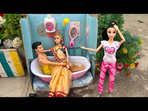 Barbie Doll All Day Routine In Indian Village/Laxmi Ki Kahani Part-299/Barbie Doll Bedtime Story ll