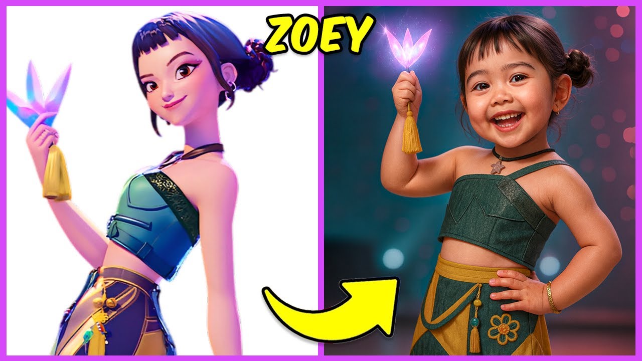 LAS GUERRERAS K-POP como BEBÉS 👶🏻🔥 + Adivina el personaje por su Voz | Huntrix, Saja Boys, Rumi ...