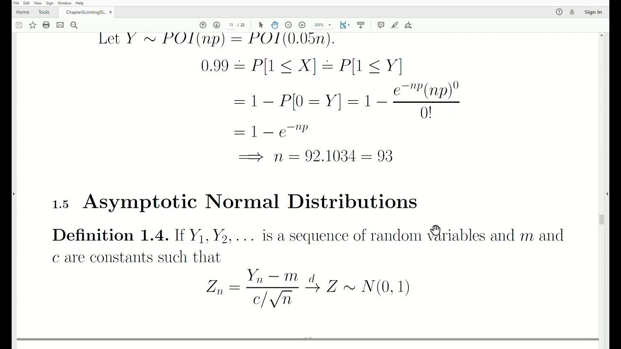 ims49 - Limiting Distributions(5/7): Asymptotic Normal Order Statistic - YouTube