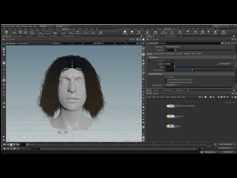 How To Setup Hair Grooming In Houdini #houdini #grooming - YouTube