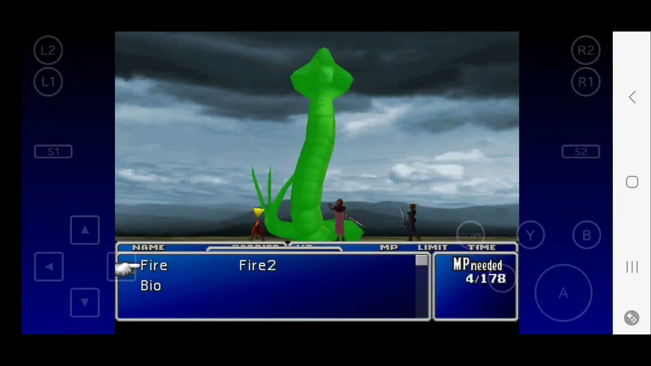 ff7 big snake battle - YouTube