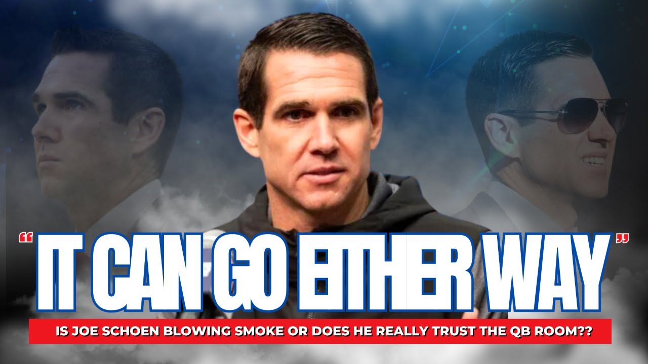 NEW YORK GIANTS - Is Joe Schoen blowing smoke or does he really trust the qb room?? - YouTube