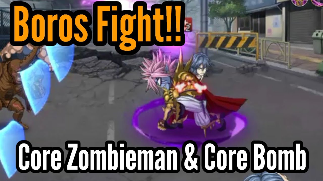 Core Zombie & Core Bomb Fight Boros! - OPM The Strongest - YouTube