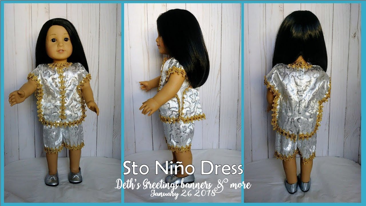 STO. NIÑO DRESSMAKING | White Silver Sequins Fabric by Deth's Greetings ...