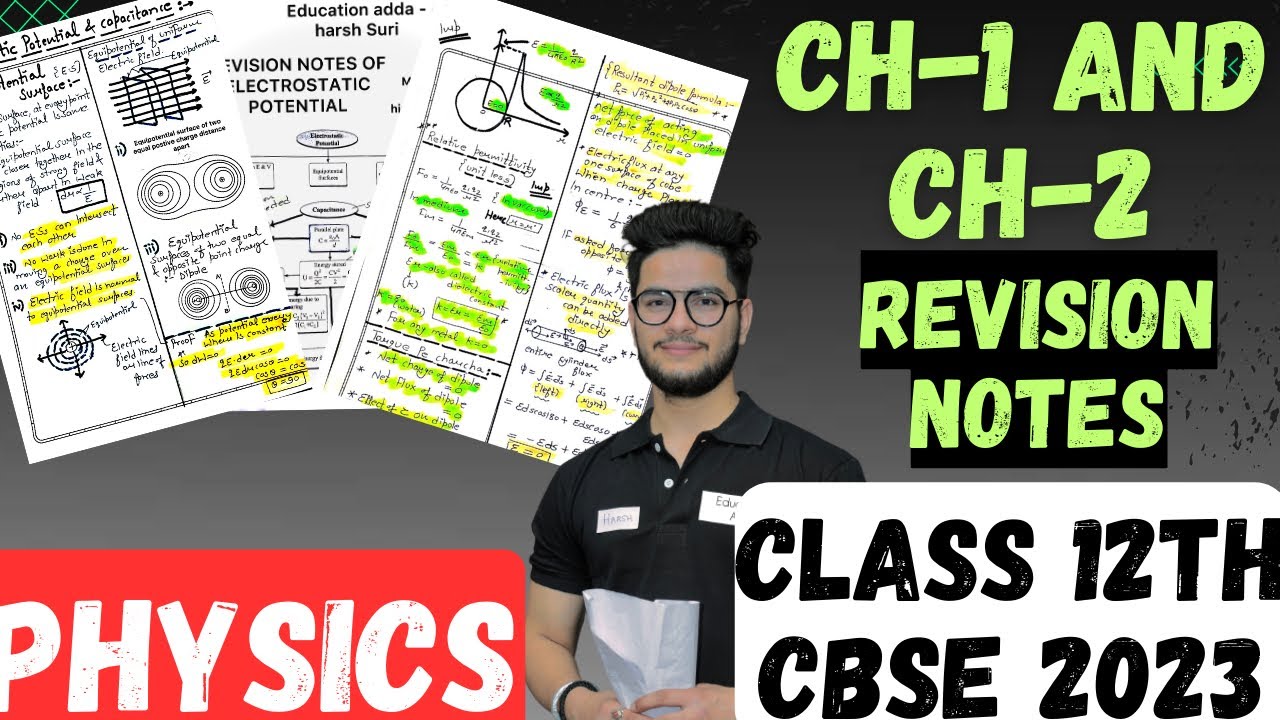 Revision Notes Of Physics Class 12th Cbse How To Score 95 Marks In 6 Days Physics