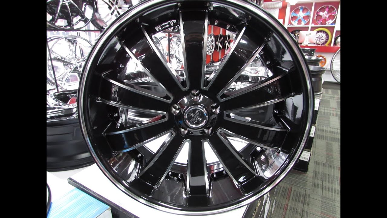 HILLYARDS RIM LIONS 22 INCH VERSANTE 225 WHEEL BLACK & MACHINED RIM ...