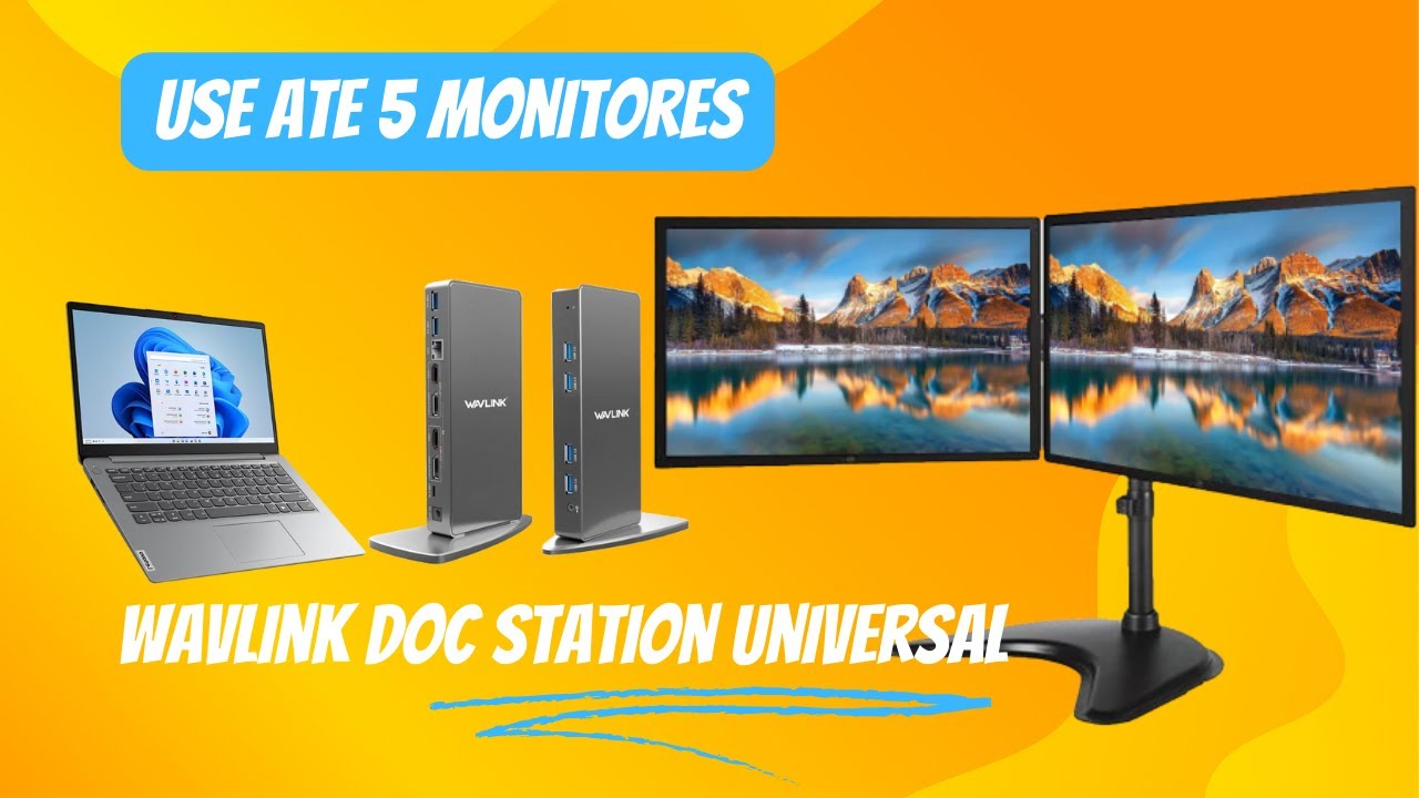 Como usar dois monitores com Dock Station Universal Wavlink - Aprenda ...