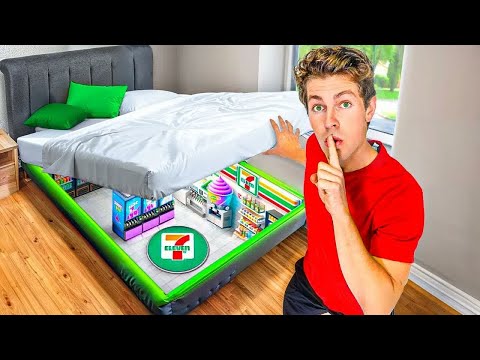 Ben Azelart! I Built a SECRET 7-11 in My Room