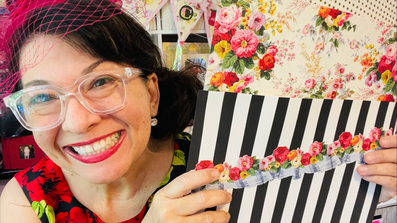 Anna Griffin Annalise Collection Scrapbook Layout with Valance LIVE ...