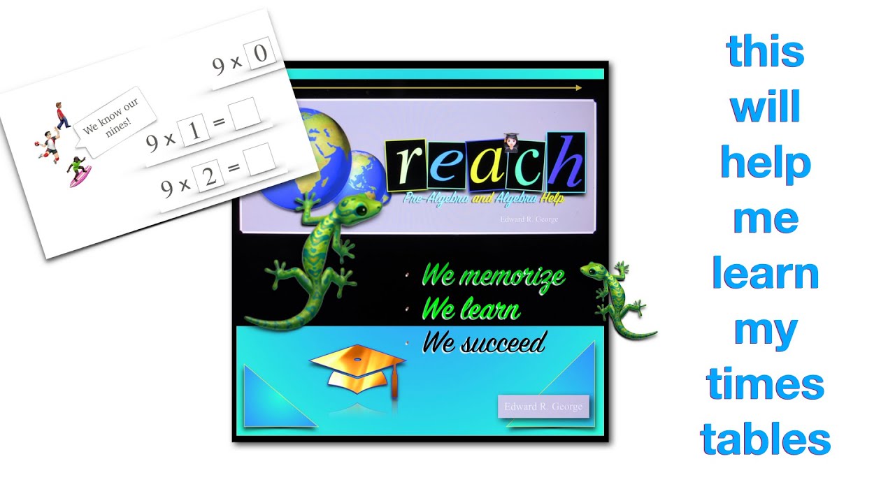 Times Tables Nines by Reach Math - YouTube
