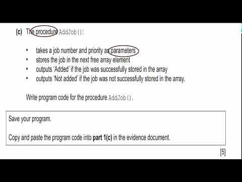 Computer Science 9618 Paper 4 Insertion Sort Walkthrough - YouTube