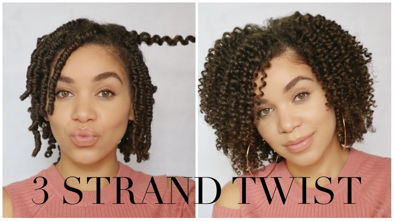 How To: 3 Strand Twist Out | Detailed & Beginner Friendly | Lyasia in ...