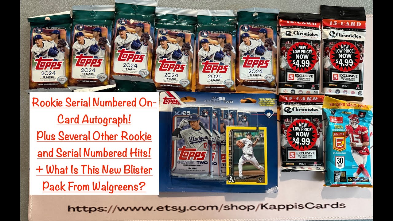 Numbered Rookie On-Card Auto + New Walgreens Topps Blister Packs(?) In ...