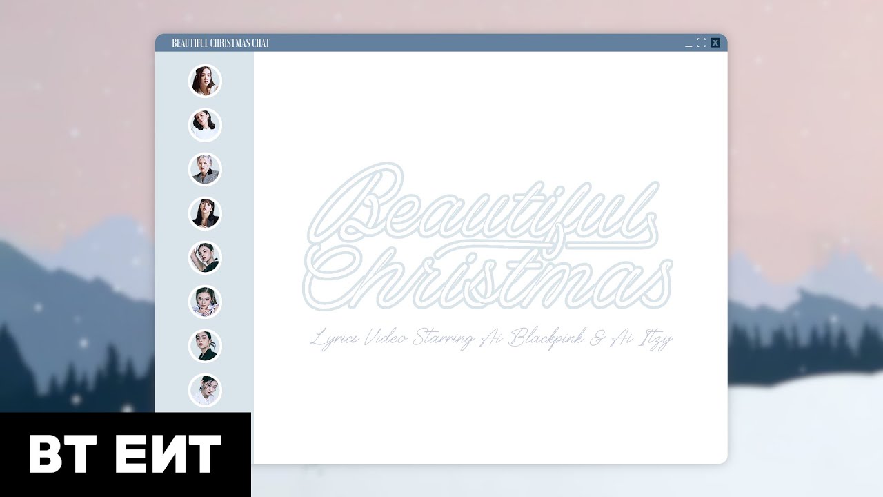 AI BLACKPINK x AI ITZY - 'Beautiful Christmas' (Lyric Video) - YouTube