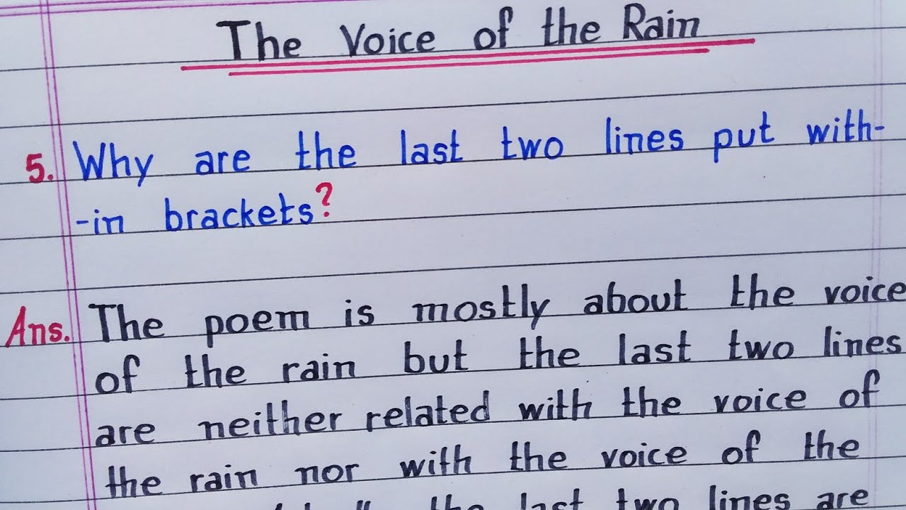 Why Are The Last Two Lines Put Within Brackets The Voice Of The Rain why-are-the-last-two-lines-put-within-brackets-the-voice-of-the-rain