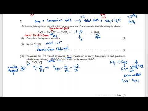 Part 2 | IGCSE Chemistry 0620 | Chapter 3 Stoichiometry | Topic-Wise ...