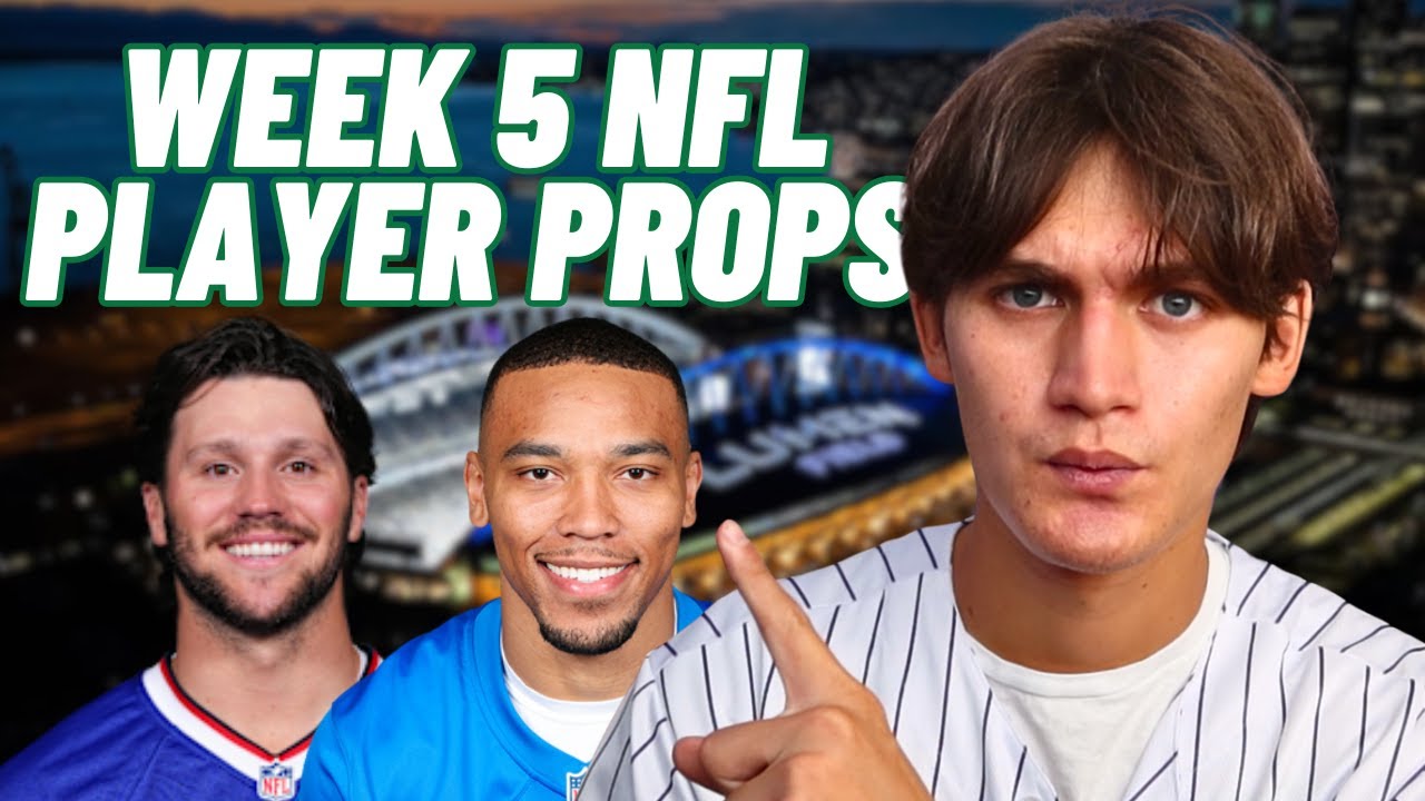 5 BEST PLAYER PROPS FOR NFL WEEK 5! - YouTube