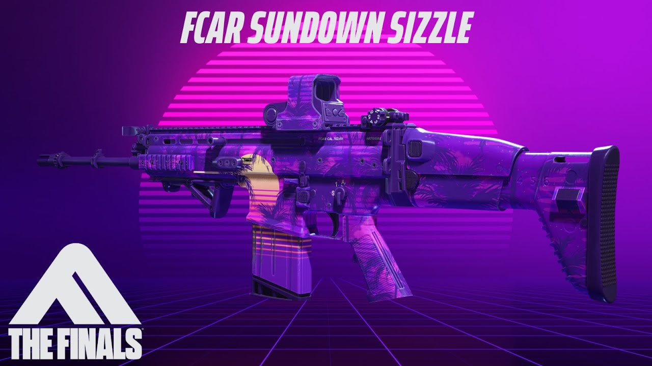 FCAR Sundown Sizzle Skin Review | The Finals Season 2 Battle Pass - YouTube