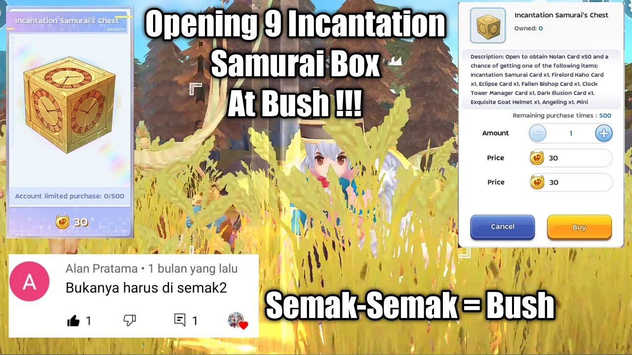 Opening Incantation Samurai Box At Bush, Lucky Or Not ? - Ragnarok ...