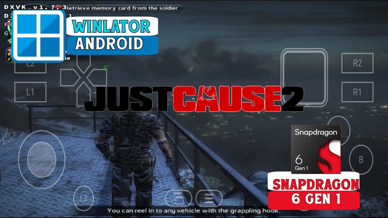 Just Cause 2 on Android Winlator 9.0 Amod GameplayTest Snapdragon 6 gen ...