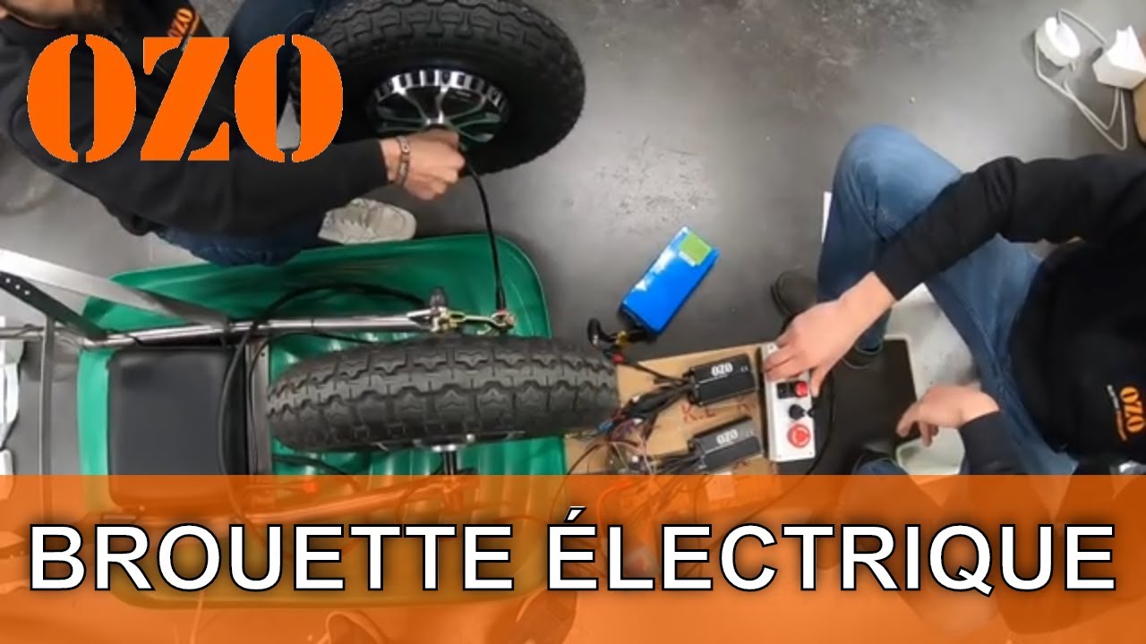 Pilotage de 2 roues électriques de brouette ou Chariot électrique deux ...