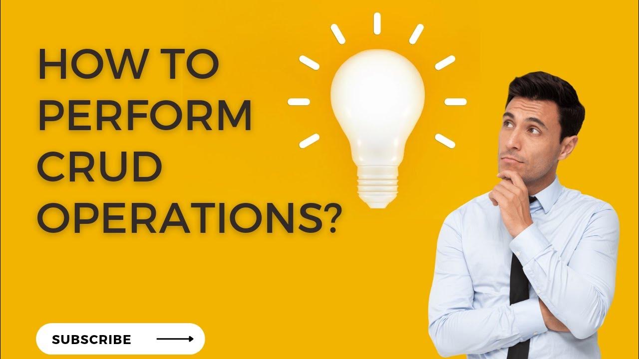 Learn CRUD Operations in One Video: Database SQL CRUD Operations - YouTube