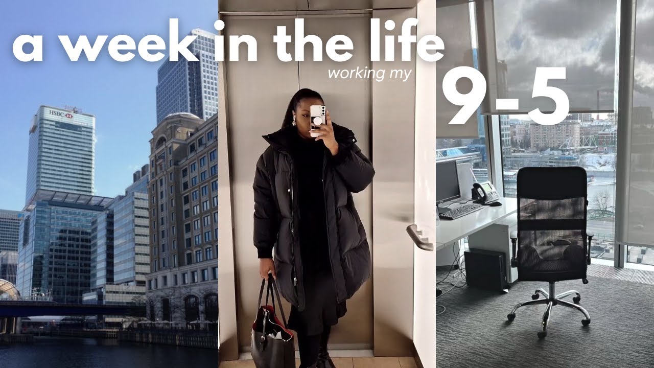 Week in the Life Working 9-5 Office Job | how i stay productive during ...
