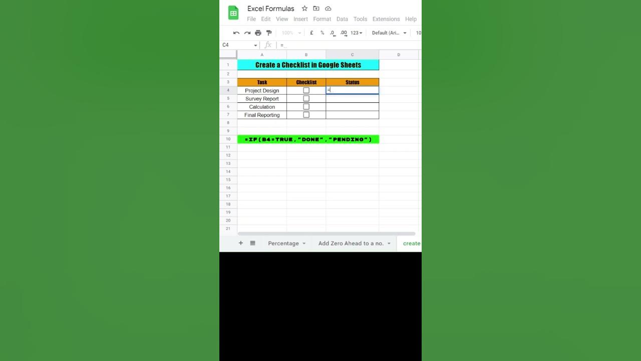 Shorts Checklist Checklists Exceltutorial Excelformulas Excel Exceltips Shortsvideo