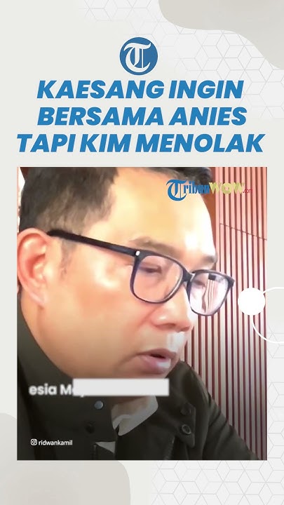 Kaesang Ingin Duet dengan Anies, Tapi KIM Tetap Usung Ridwan Kamil di Pilkada Jakarta 2024 - YouTube