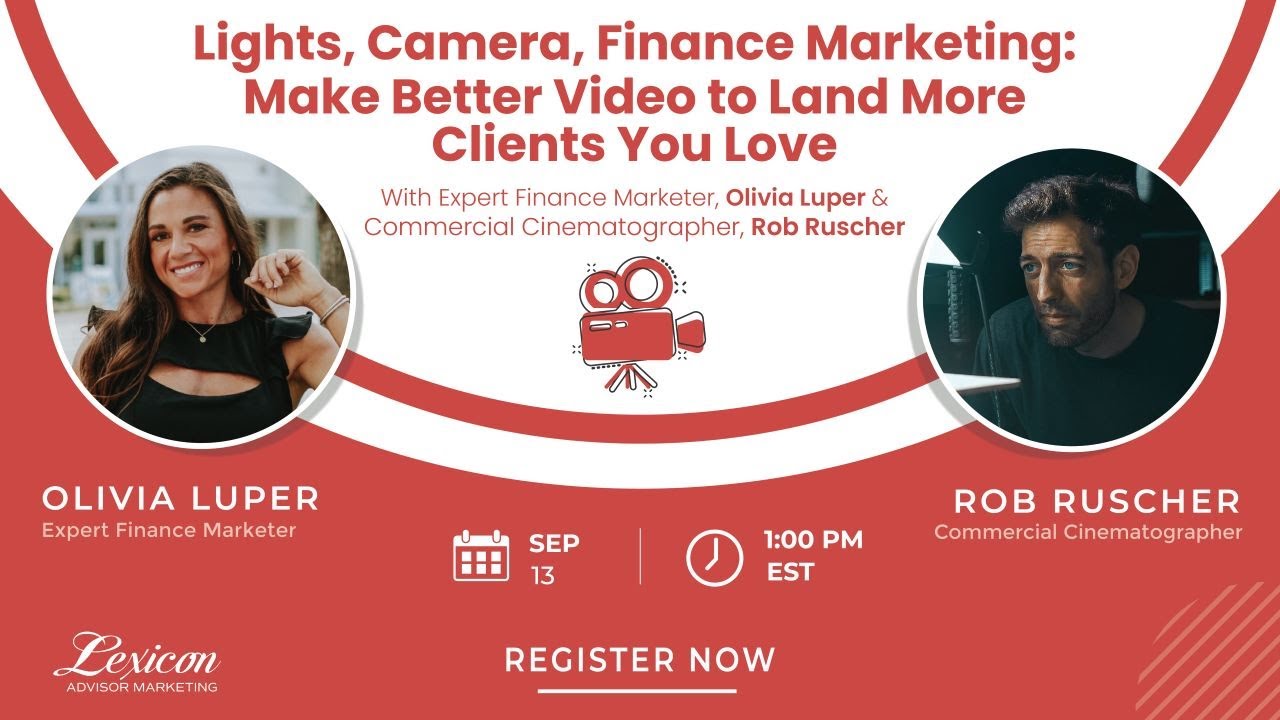 Lights, Camera, Finance Marketing: Make Better Video to Land More Clients You Love - YouTube