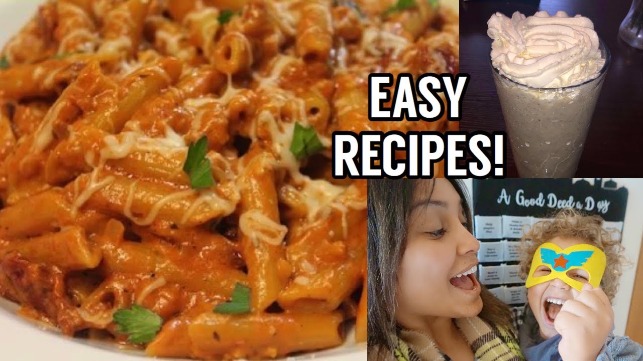 CREAMY SALMON PASTA & DATES MILKSHAKE RECIPE | Maliha's Ramadan Vlogs ...