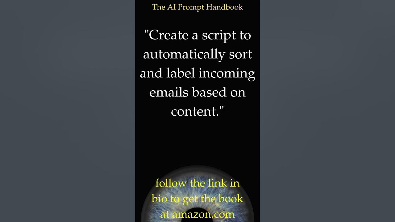 "Create a script to automatically sort and label incoming emails based on content." #ai #facts ...