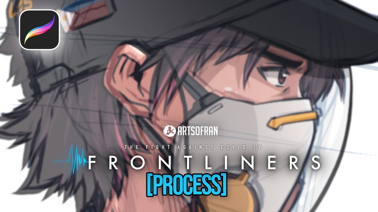 FRONTLINERS TRIBUTE ART part 2 in PROCREATE [SPEEDPAINT] - YouTube