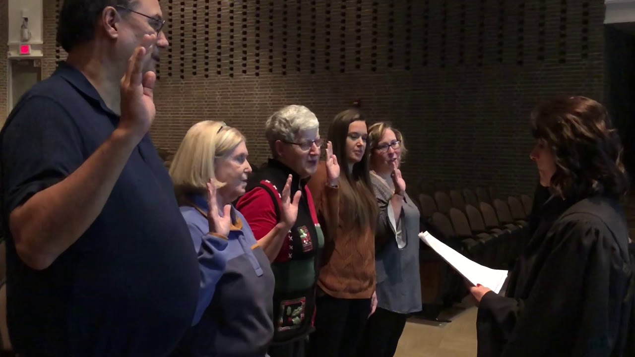 Elected Board Members Sworn In - YouTube