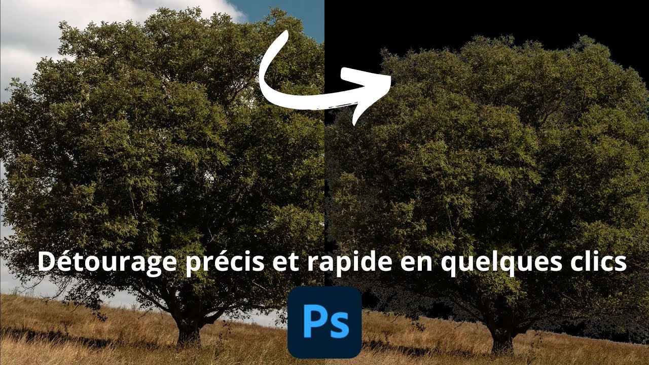 Photoshop : Détourage Ultra Rapide et Précis d'Objets Complexes - YouTube