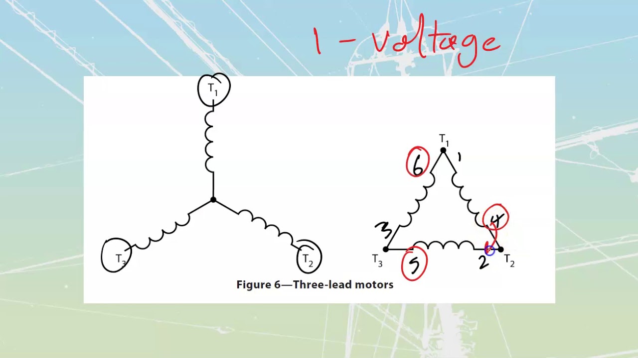 Three-Phase Motor Stator connections - L3 Y1 LT3 - YouTube