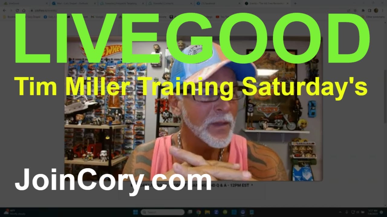LIVEGOOD Diamond Crown Tim Miller Training Saturday's At Noon - YouTube