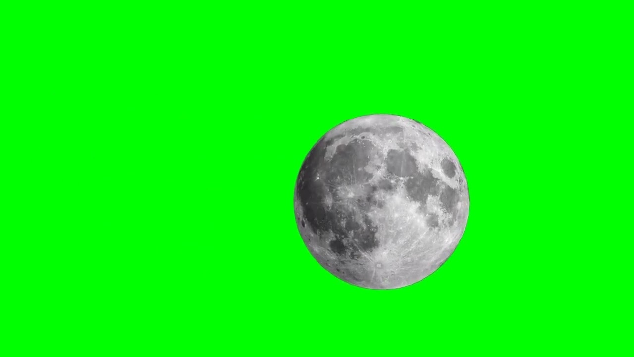 Moon animation Green Screen Copyright Free - YouTube