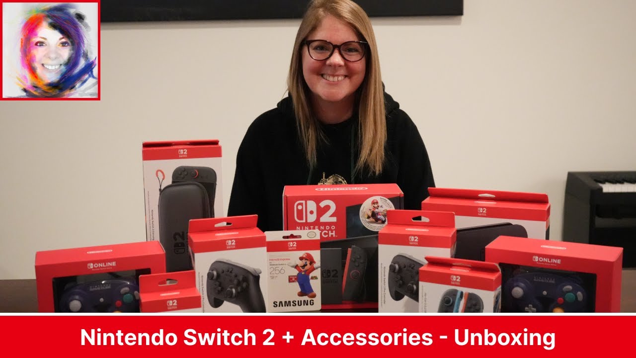 Nintendo Switch 2 + Accessories - Unboxing - YouTube
